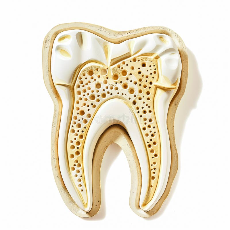 La Estructura De Los Dientes Humanos. Stock de ilustración ...