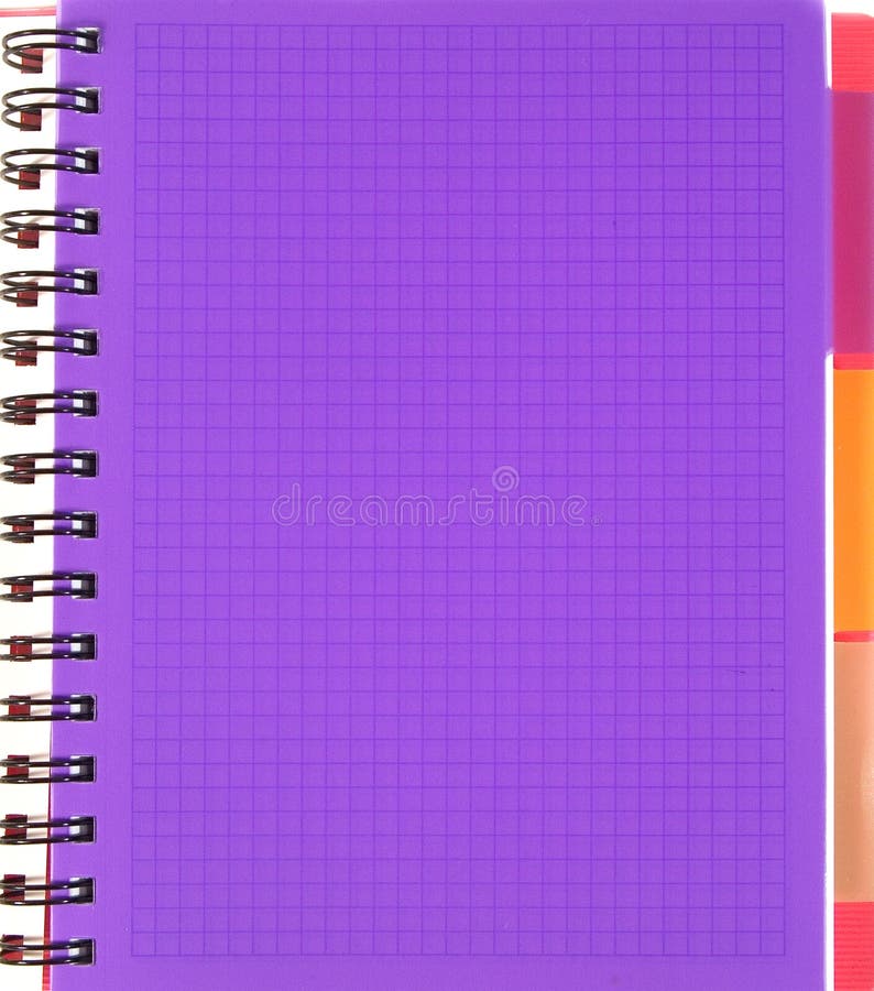 Cahier violet photo stock. Image du ligne, papier, détail - 18774996