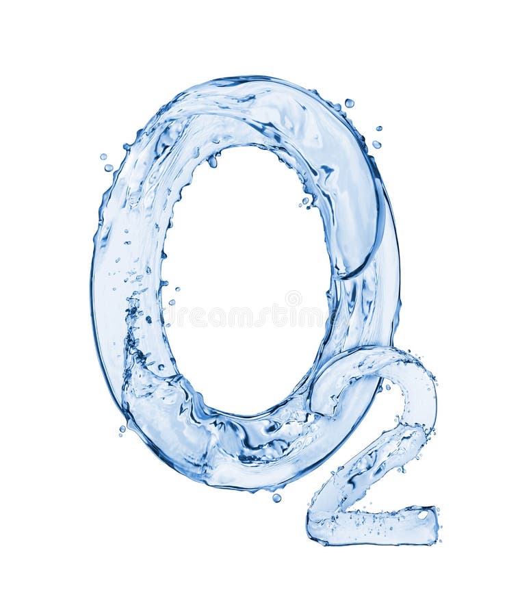 La Formula Chimica Di Ossigeno Fatta Dellacqua Spruzza Immagine Stock Immagine Di Pulito