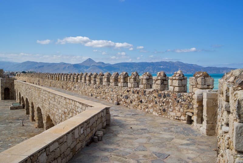 La Fortezza Alla Città Di Heraklion - Crete Fotografia Stock - Immagine ...