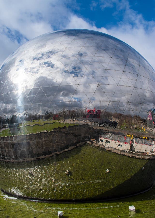 Paris, France - 03 10 2023 : La Géode Located in the Parc De La ...
