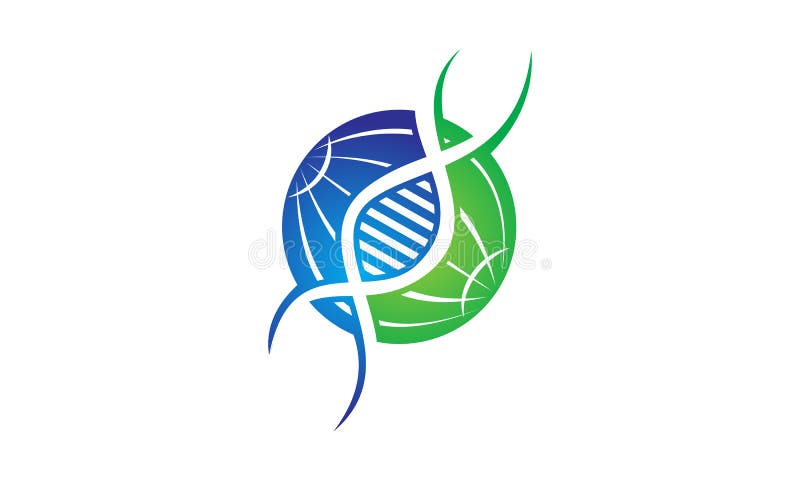 La Genetica Logo Design Template Del DNA Illustrazione Vettoriale ...