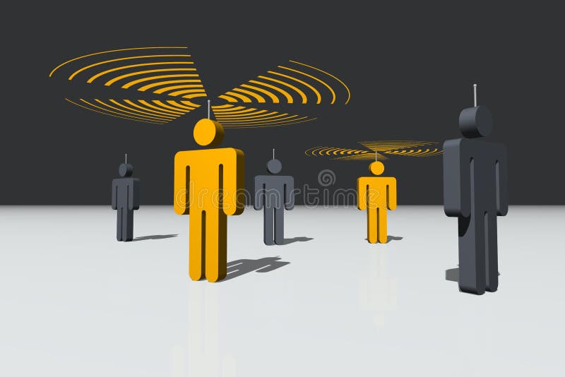 Persone che comunicano illustrazione di stock. Illustrazione di ...