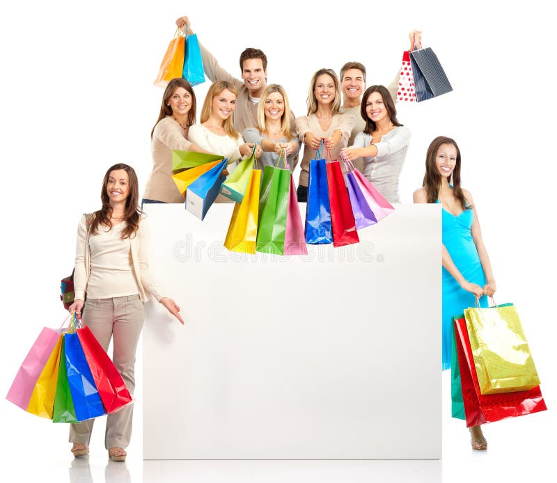 La gente di acquisto fotografia stock. Immagine di gruppo - 14641306