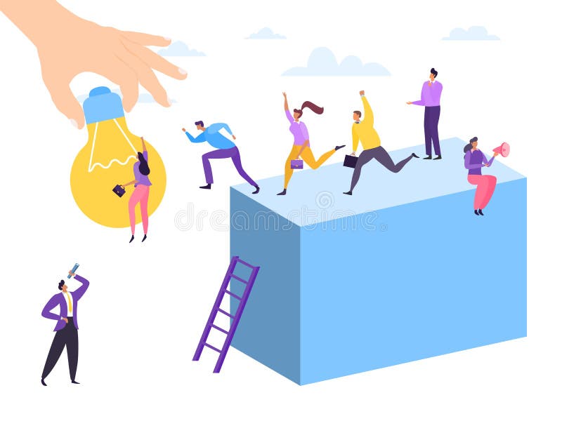 La Gente Obtiene Una Nueva Imagen Vectorial De Ideas De Negocio. Equipo ... La Gente Obtiene Una Nueva Imagen Vectorial De Ideas De Negocio. Equipo ...