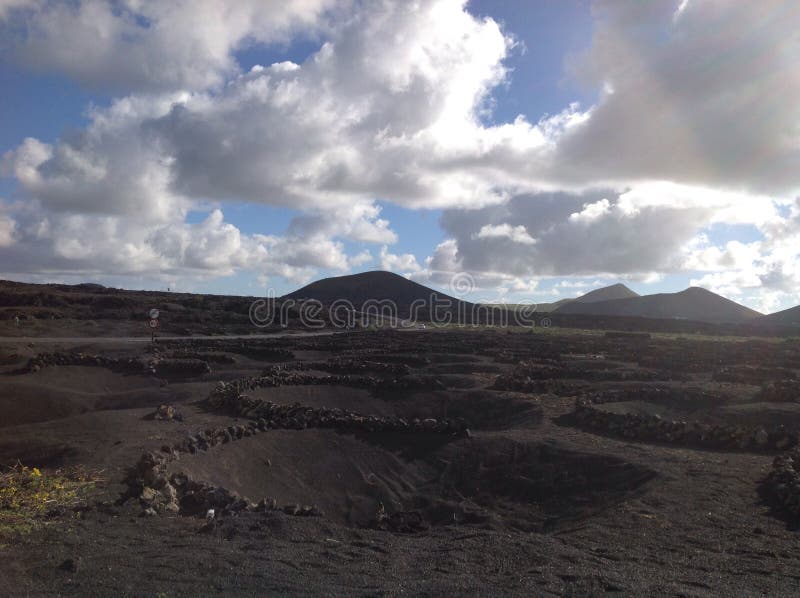 La Geria stock image. Image of geria, lanzarote, volcan - 50470293