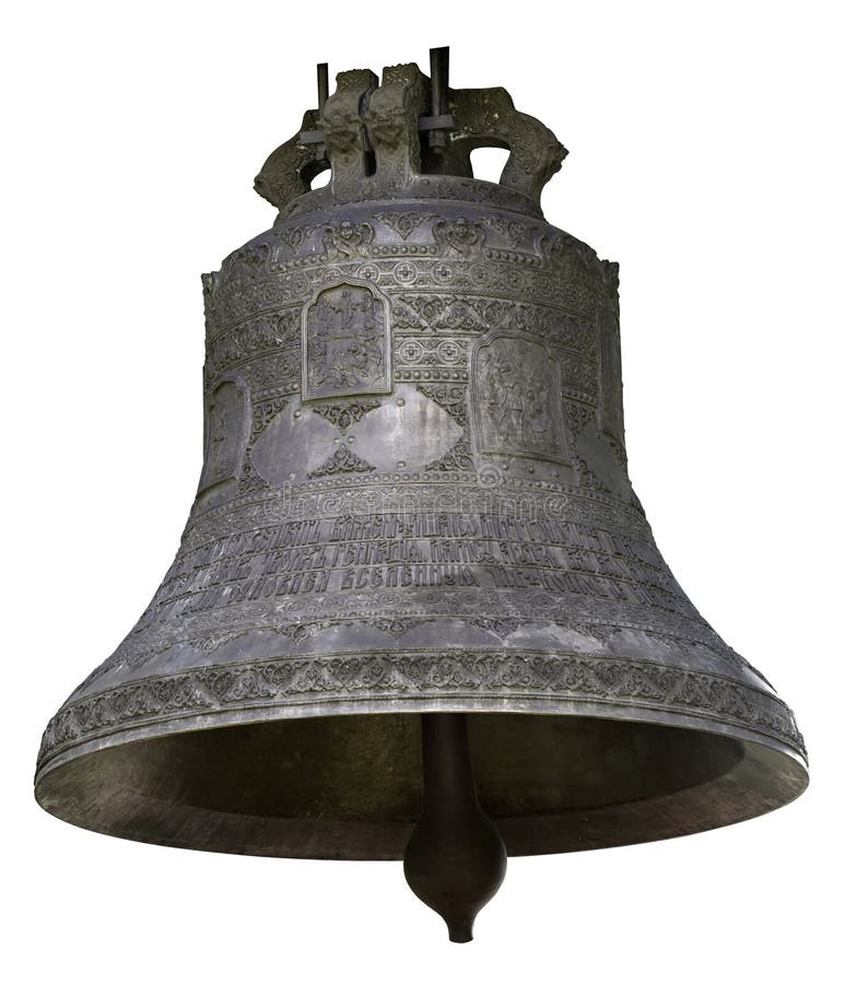 Campana De Iglesia Medieval Aislada Sobre Blanco Imagen de archivo ...