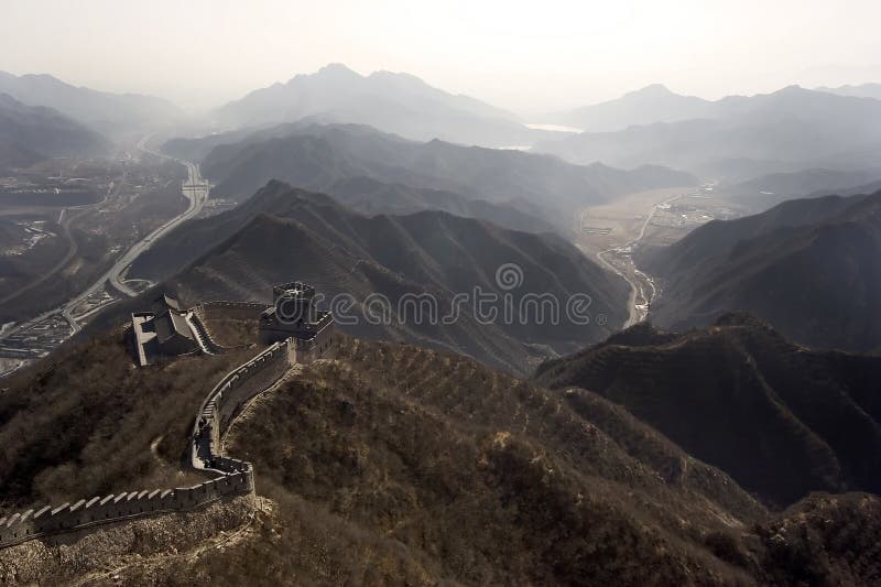 La Grande Muraille photo stock. Image du montagne, oriental - 1207156