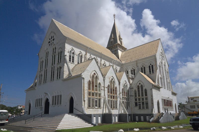 La Guyana, Georgetown: La Cattedrale Di St George Fotografia Stock ...