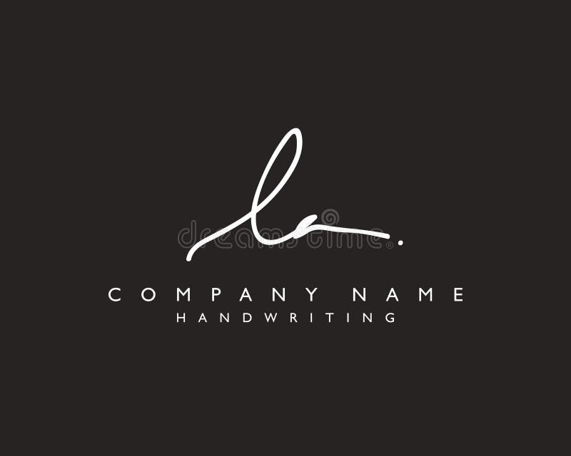 LA Initial Handwriting Logo Template Vector. Stock Vector ... LA Initial Handwriting Logo Template Vector. Stock Vector ...