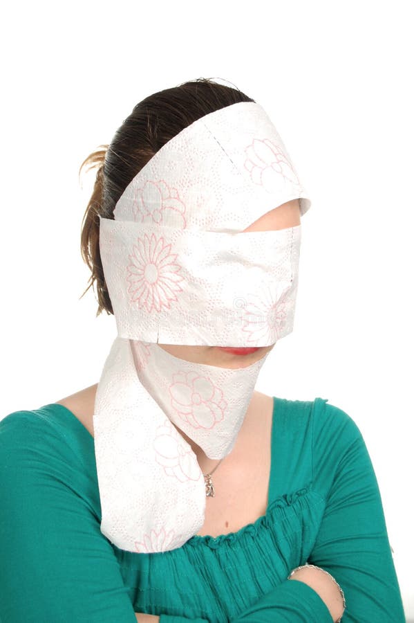 La Jeune Femme Honteuse Et Cache Son Visage Image stock - Image of ...