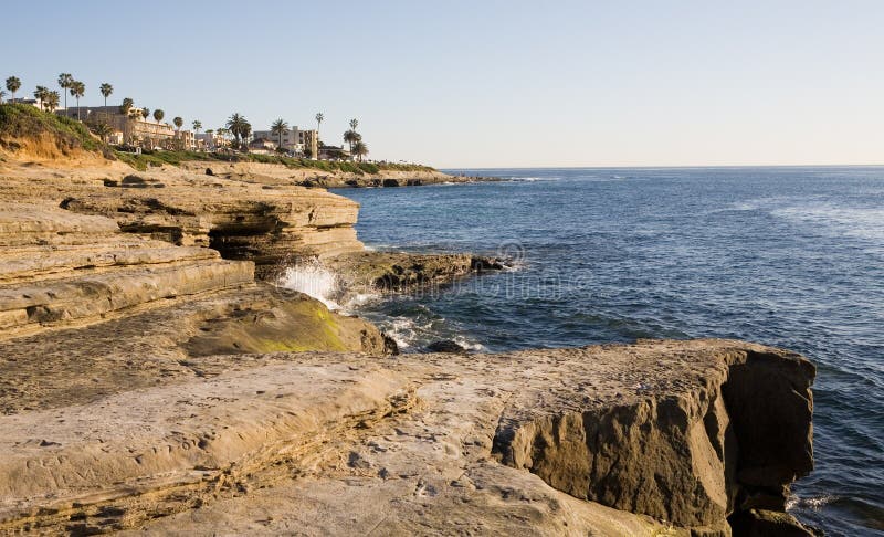 La Jolla Cliffs stock image. Image of jolla, cliffs, jagged - 5273071