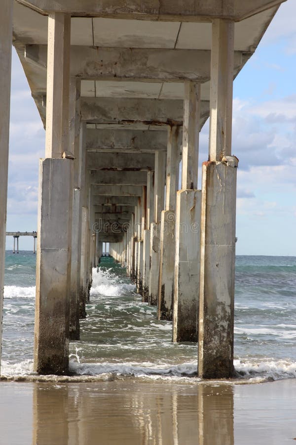 La Jolla Cove Bridge stock image. Image of cove, sands - 123765701