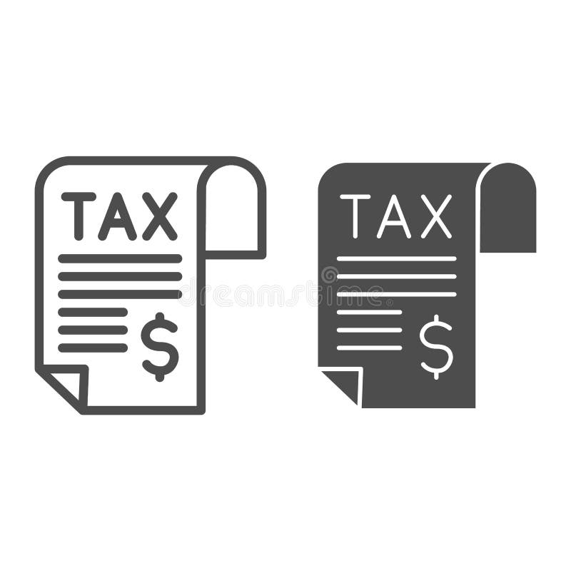 Icône Mix Pour La Fiscalité La Fiscalité Et La Finance Illustration De