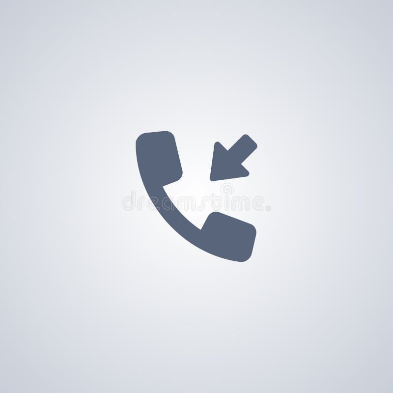 La Llamada Entrante, Vector El Mejor Icono Plano Ilustración del Vector ...