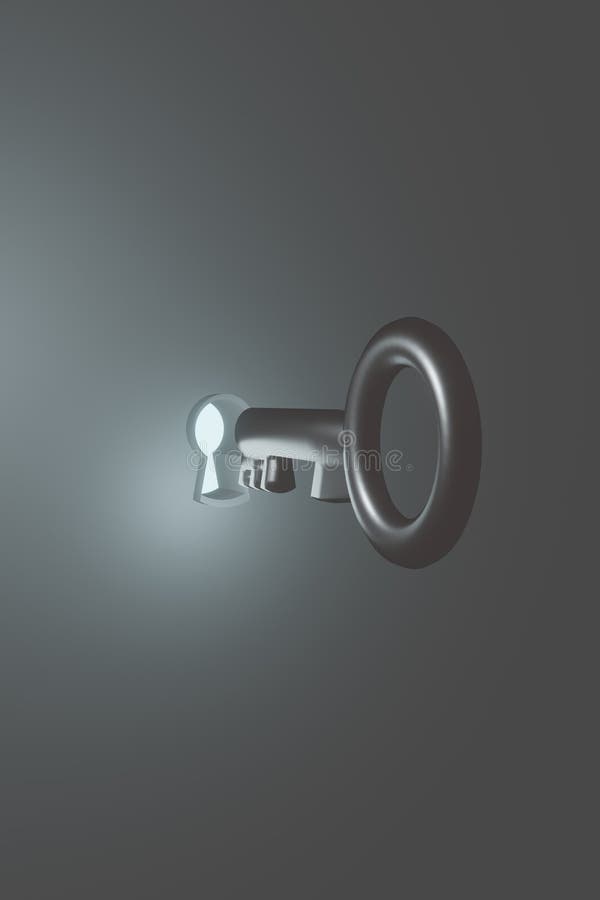 La Llave Y La Luz Render 3D Stock Illustration - Illustration of house ...