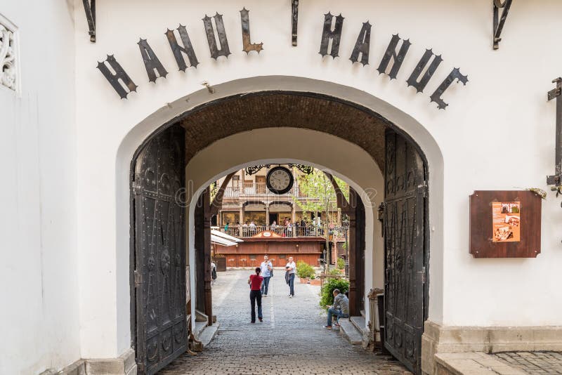 L'Han Manuc (Hanul Lui Manuc) a Bucarest Fotografia Stock Editoriale ...