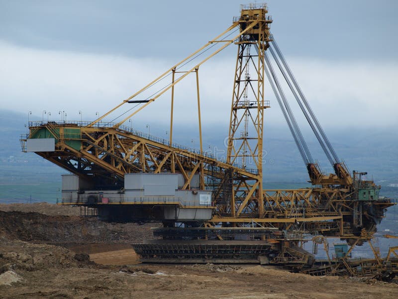 Machine D'abattage Dans La Mine De Charbon Image stock - Image du ...