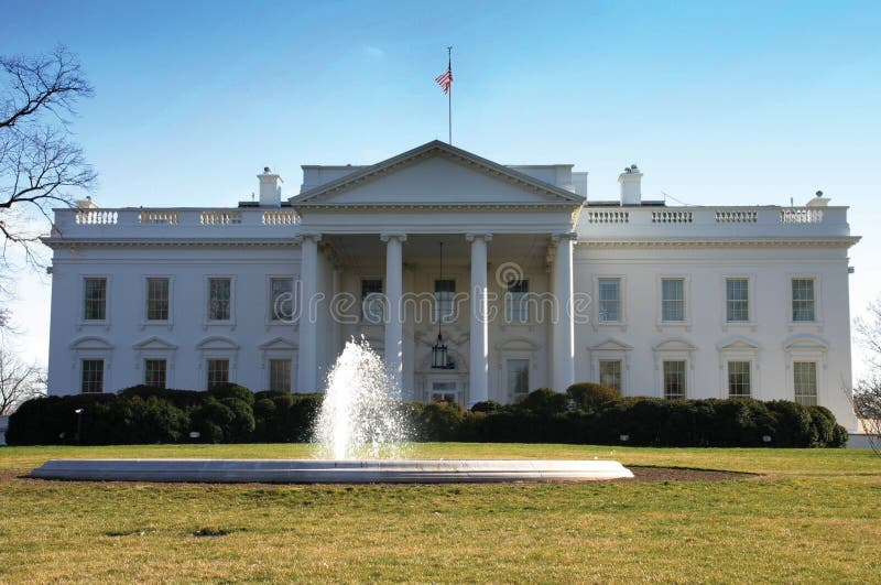 La Maison Blanche, Avant, Washington Photo stock - Image du blanc ...