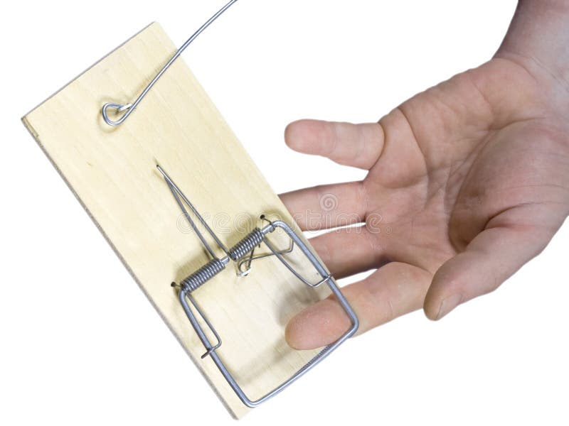 La Mano Consiguió En Una Ratonera Imagen de archivo - Imagen de trauma ...