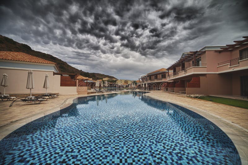 La Marquise Luxurious Spa Hotel in Greece Stock Image - Image of nature ...