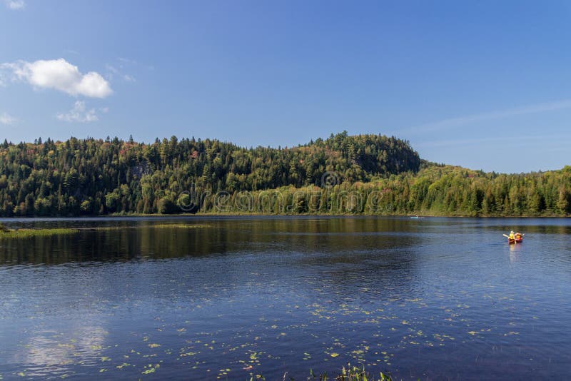 La Mauricie National Park in Canada Stock Photo - Image of autumn ...