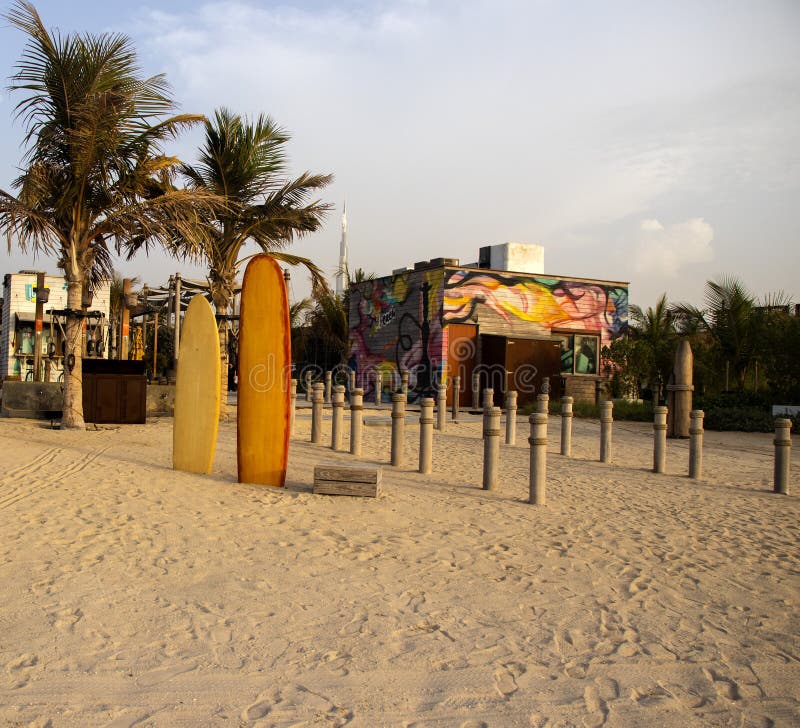 La Mer Beach in Jumeirah Area, Dubai, UAE Editorial Photography - Image ...