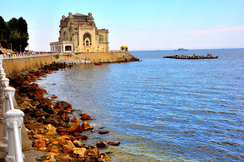 La Mer Noire, Roumanie image stock éditorial. Image du brouillard ...