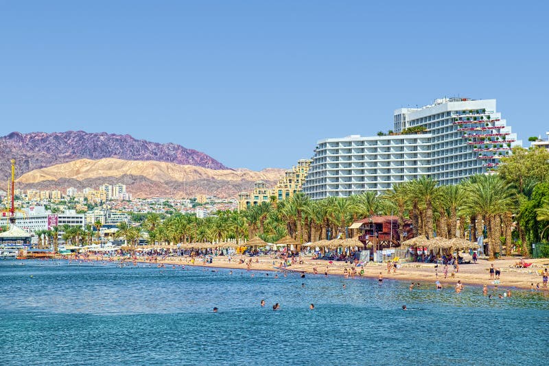 Paysage d'Eilat l'israel image stock. Image du côte, scène - 42790745