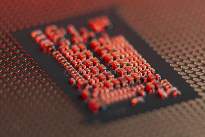 La Microélectronique Et Puce De Silicone. Surchauffe Du Processeur ...