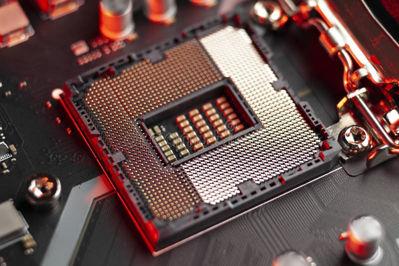 La Microélectronique Et Puce De Silicone. Surchauffe Du Processeur ...