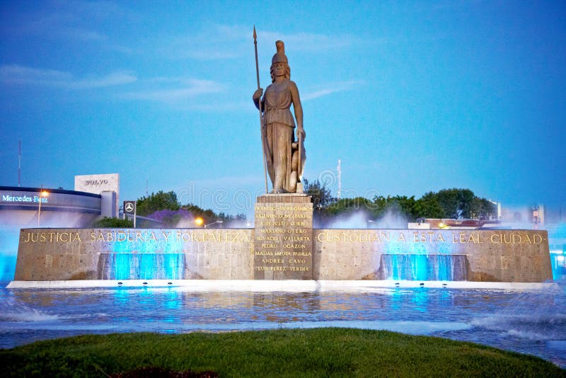 La Minerva en Guadalajara fotografía editorial. Imagen de rezo - 93361822