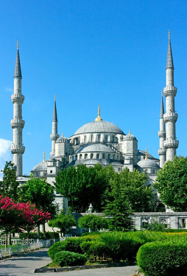 La Moschea Blu Istanbul fotografia stock. Immagine di elemento - 10599222