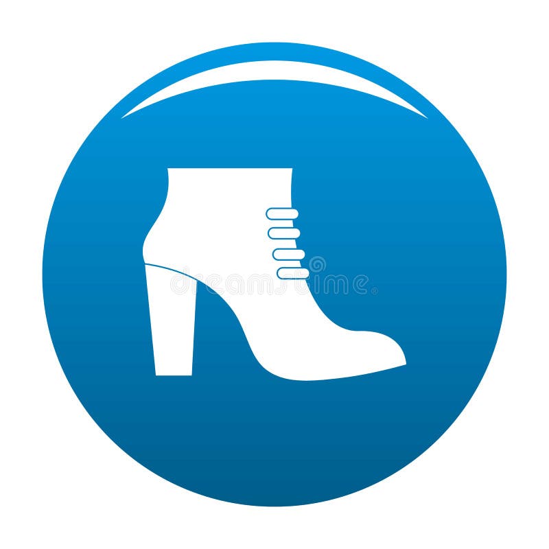 La Mujer Calza Vector Del Azul Del Icono Ilustración del Vector ...