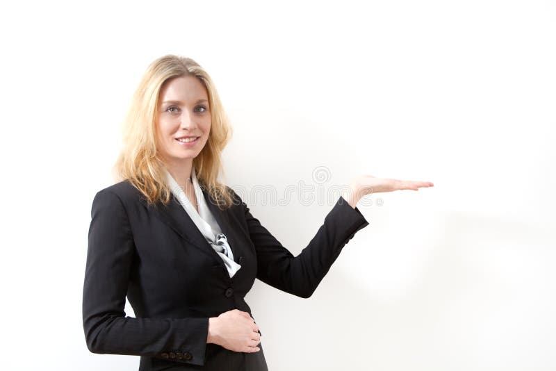 La Mujer De Negocios Está Presentando Imagen de archivo - Imagen de ...