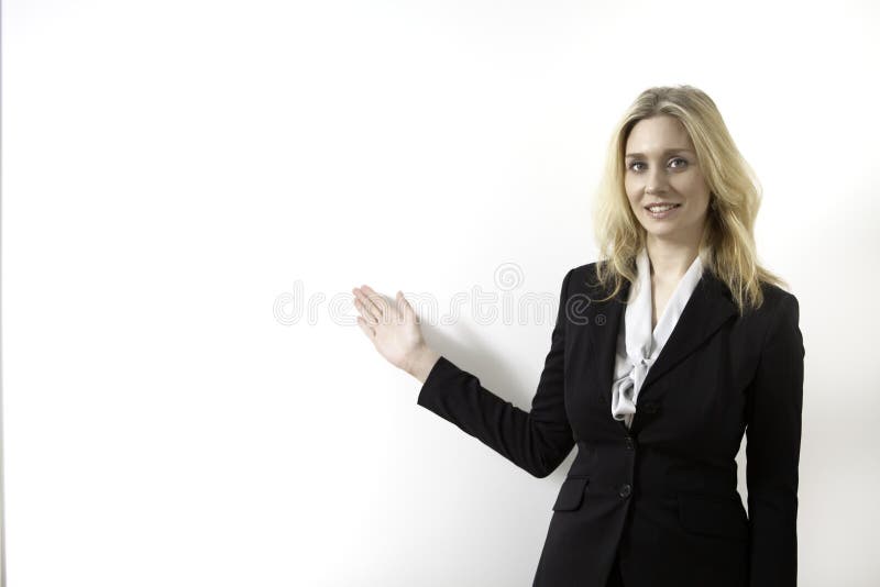 La Mujer De Negocios Está Presentando Imagen de archivo - Imagen de ...