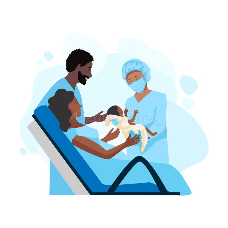 La Mujer Embarazada Da a Luz En Un Hospital De Maternidad Ilustración ... La Mujer Embarazada Da a Luz En Un Hospital De Maternidad Ilustración ...