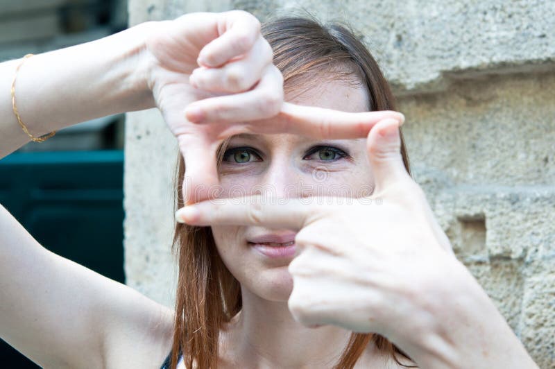 Visión enfocada foto de archivo. Imagen de persona, retrato - 22993952