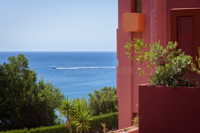 La Muralla Roja Building, Red Wall Building by the Sea in Calp, Spain ...