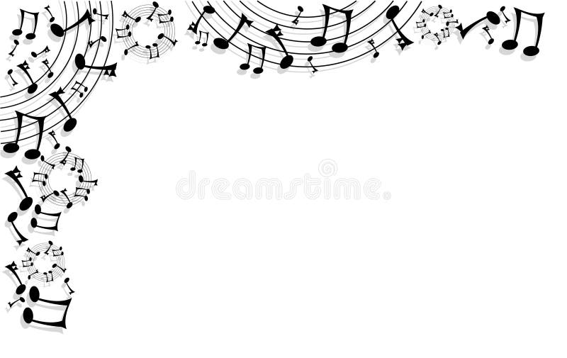 La musique note le fond illustration de vecteur. Illustration du ...