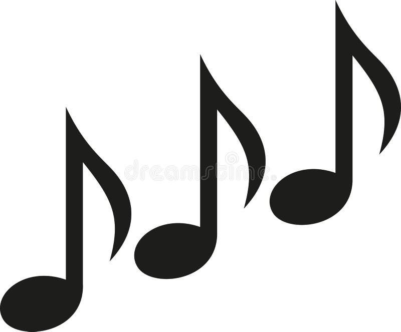 Vague de notes de musique illustration de vecteur. Illustration du ...