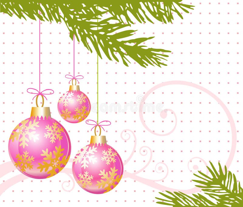 La Navidad rosada ilustración del vector. Ilustración de wallpaper ...