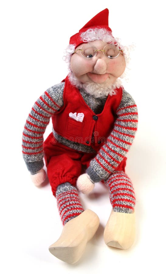 La Navidad santa del gnomo imagen de archivo. Imagen de santa - 1387949