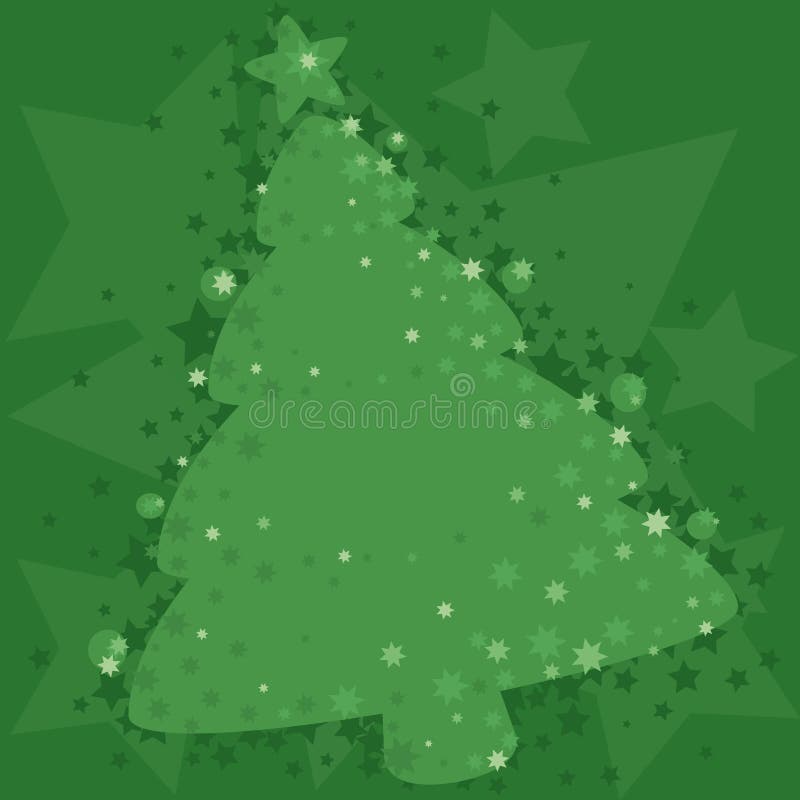 La Navidad verde ilustración del vector. Ilustración de navidad - 6877409