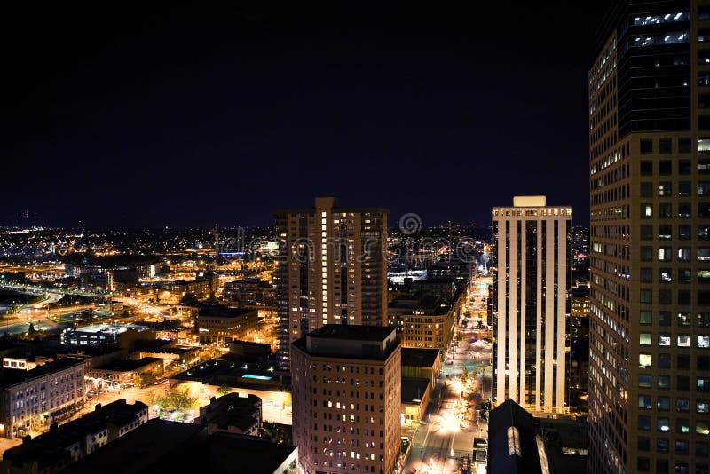 LA at Night stock photo. Image of black, urban, busy - 42955850