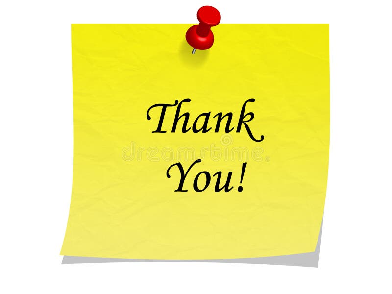 Merci post-it illustration stock. Illustration du post - 37827653