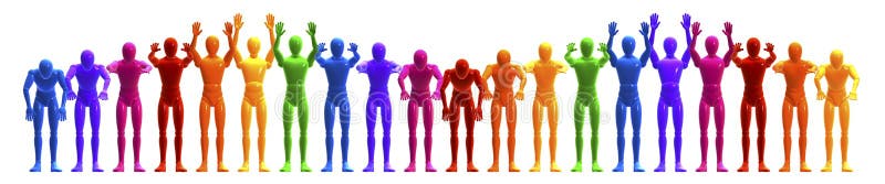 La Ola - Der Applaus in Der Stadionswelle, Frontal Stock Abbildung ...