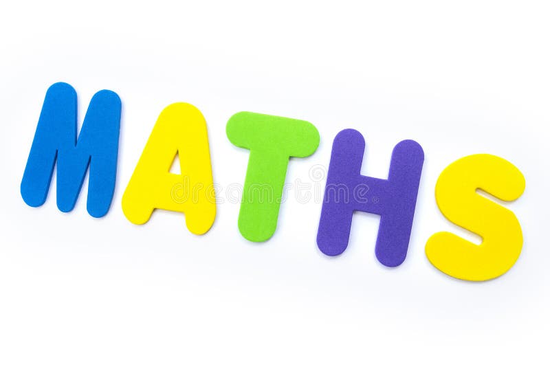 La palabra MATEMÁTICAS imagen de archivo. Imagen de cabecera - 119290835