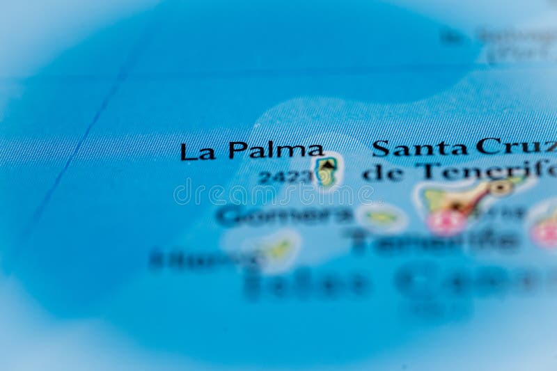 La Palma, Spain Highlighted on a World Map Stock Image - Image of place ...