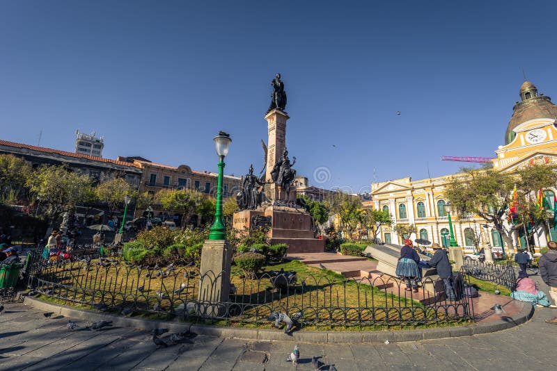 La Paz, Bolivia, Parliament Stock Photo - Image of government, city ...